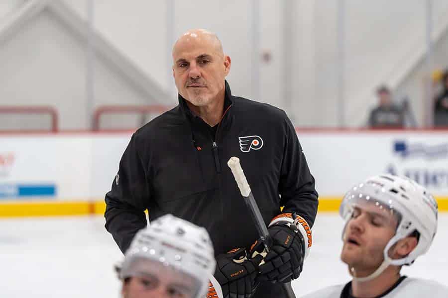 Flyers Training Camp: Tocchet Hits the Ground Running - Sports Talk Philly