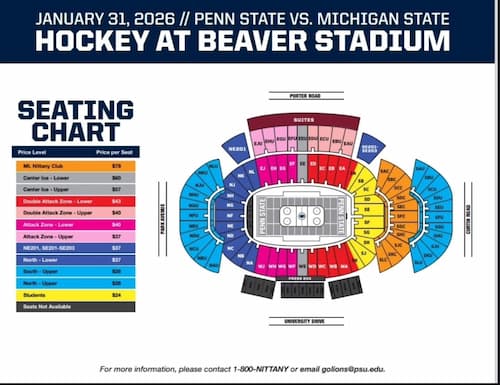 Penn State Hockey Announces Beaver Stadium Game Ticket Information ...